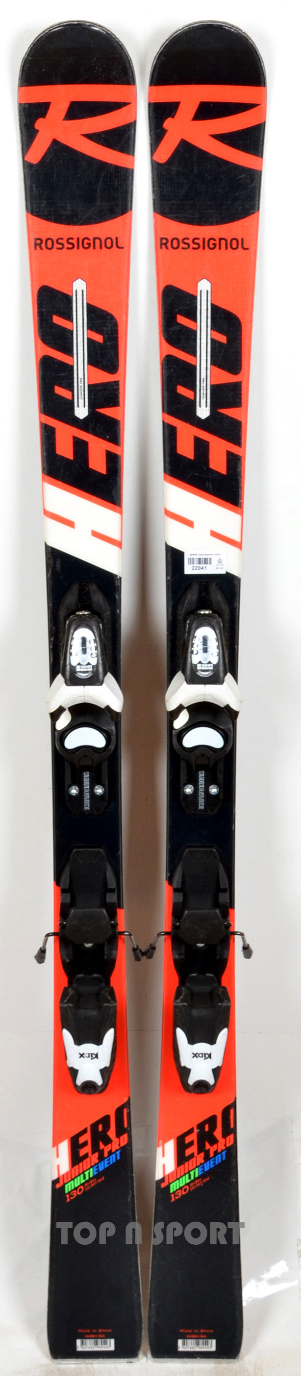 Rossignol HERO JUNIOR MULTI-EVENT Pro red - skis d'occasion Junior ...