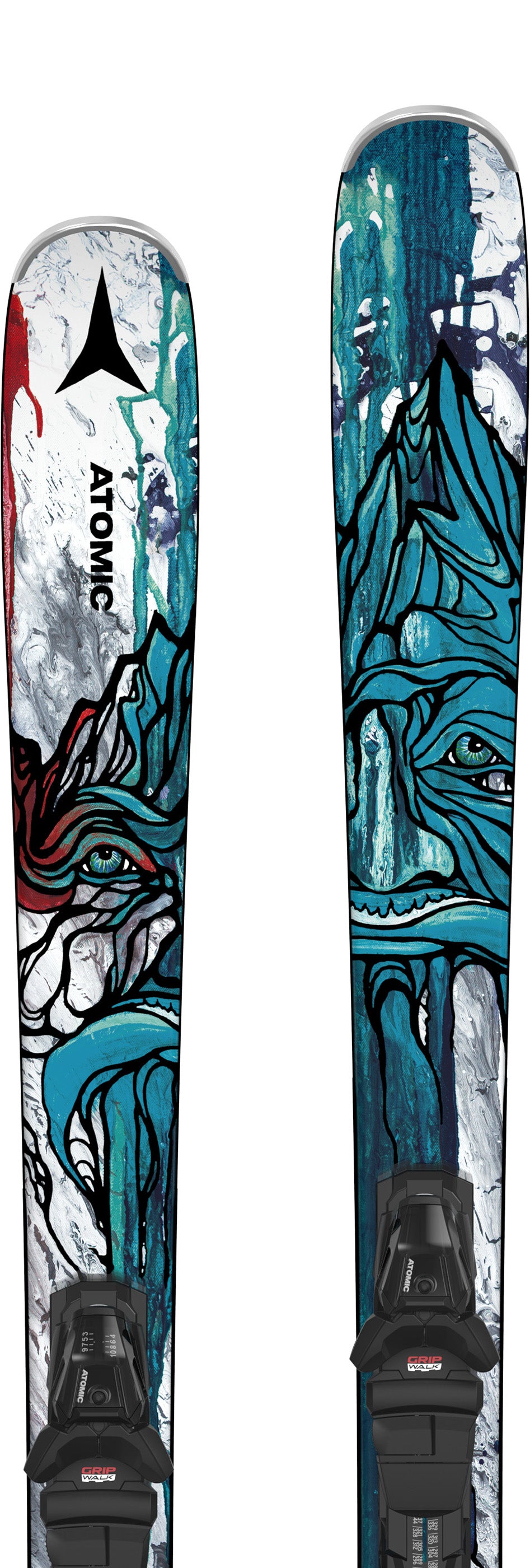 Pack neuf skis Atomic BENT 85 grey + fixations M10 GW - neuf déstockage ...