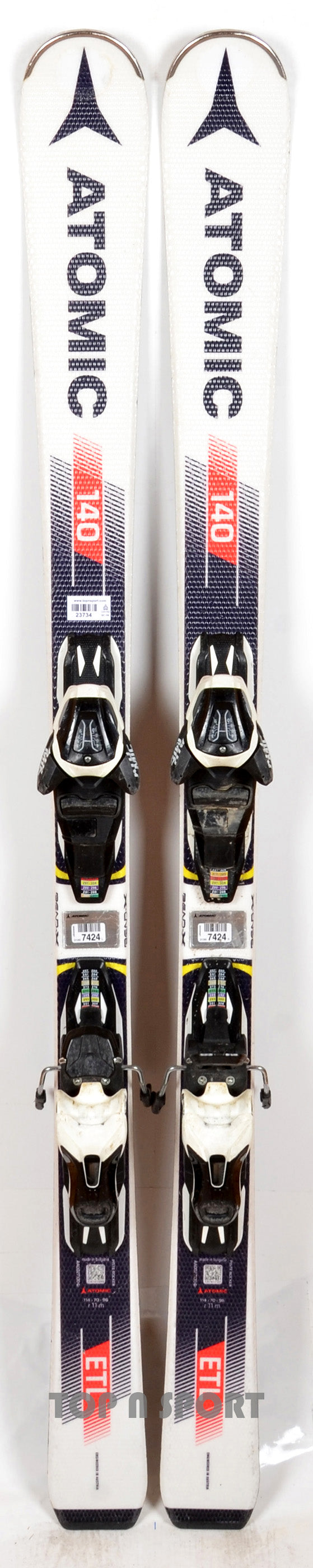 Atomic ETL white / red - skis d'occasion – Top N Sport, professionnel du matériel de ski d’occasion