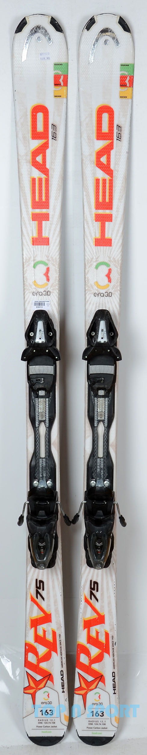 Head REV 75 white - skis d'occasion – Top N Sport, professionnel du ...